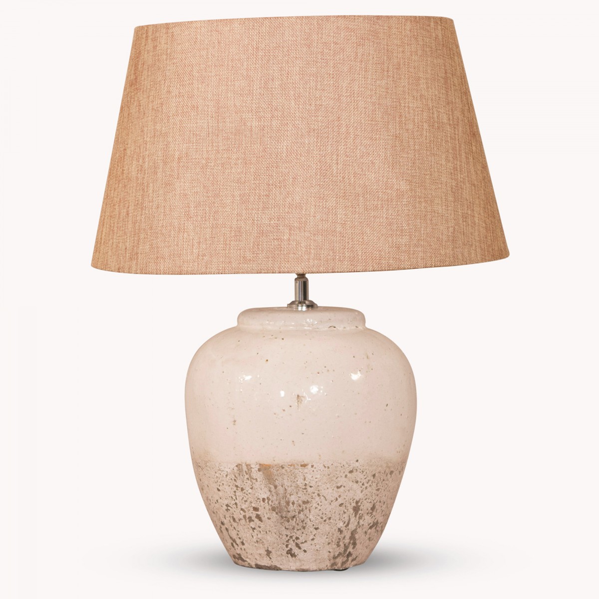 OW - Birkdale Rounded Stone Lamp With Gravel Shade - Country Furniture Barn