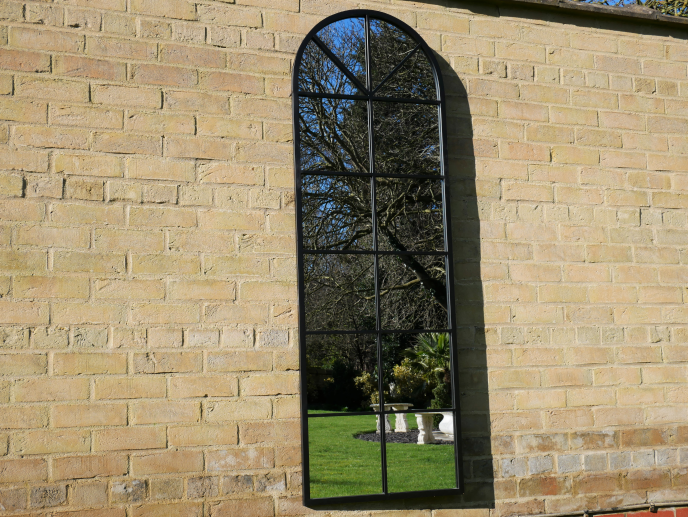 DI - Black Window Garden Mirror - Country Furniture Barn